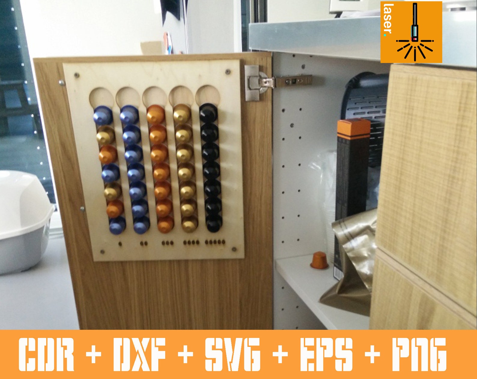 Nespresso Coffee Pod Holder Organizer Storage Vector Template - Etsy Canada