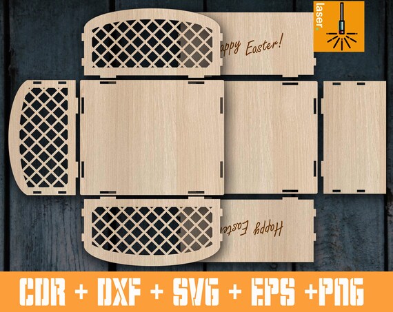 Decorative Storage Basket and Easter Basket CDR Laser Cut - Etsy