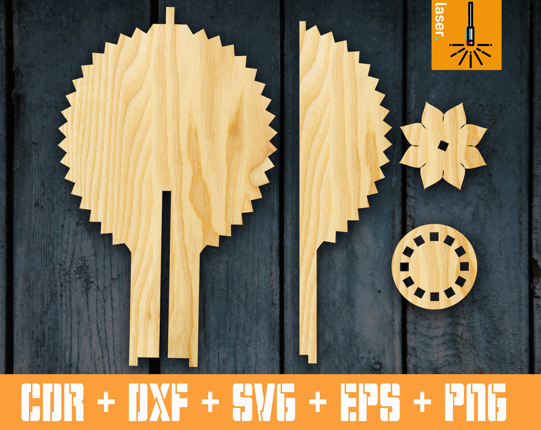 5 Layouts of the Cactus With Flower CNC FILES Cnc Plans Cut - Etsy