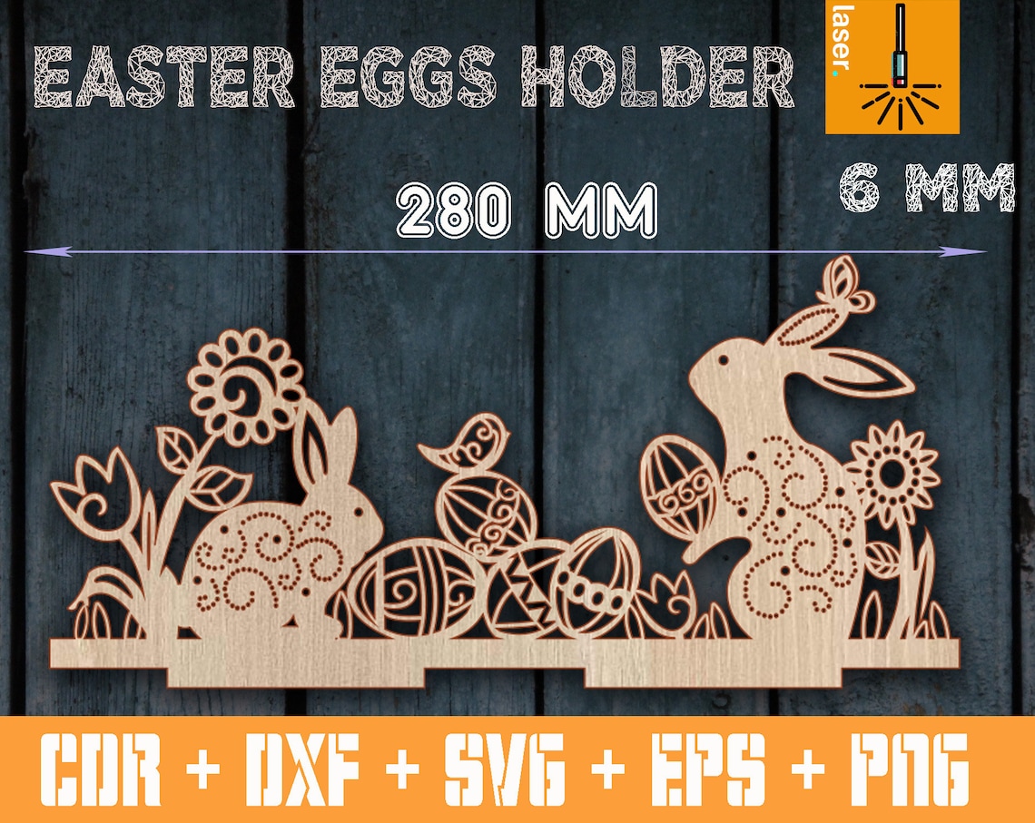 Easter Bunny Basket Laser Cut File Easter Box Bunny Laser - Etsy