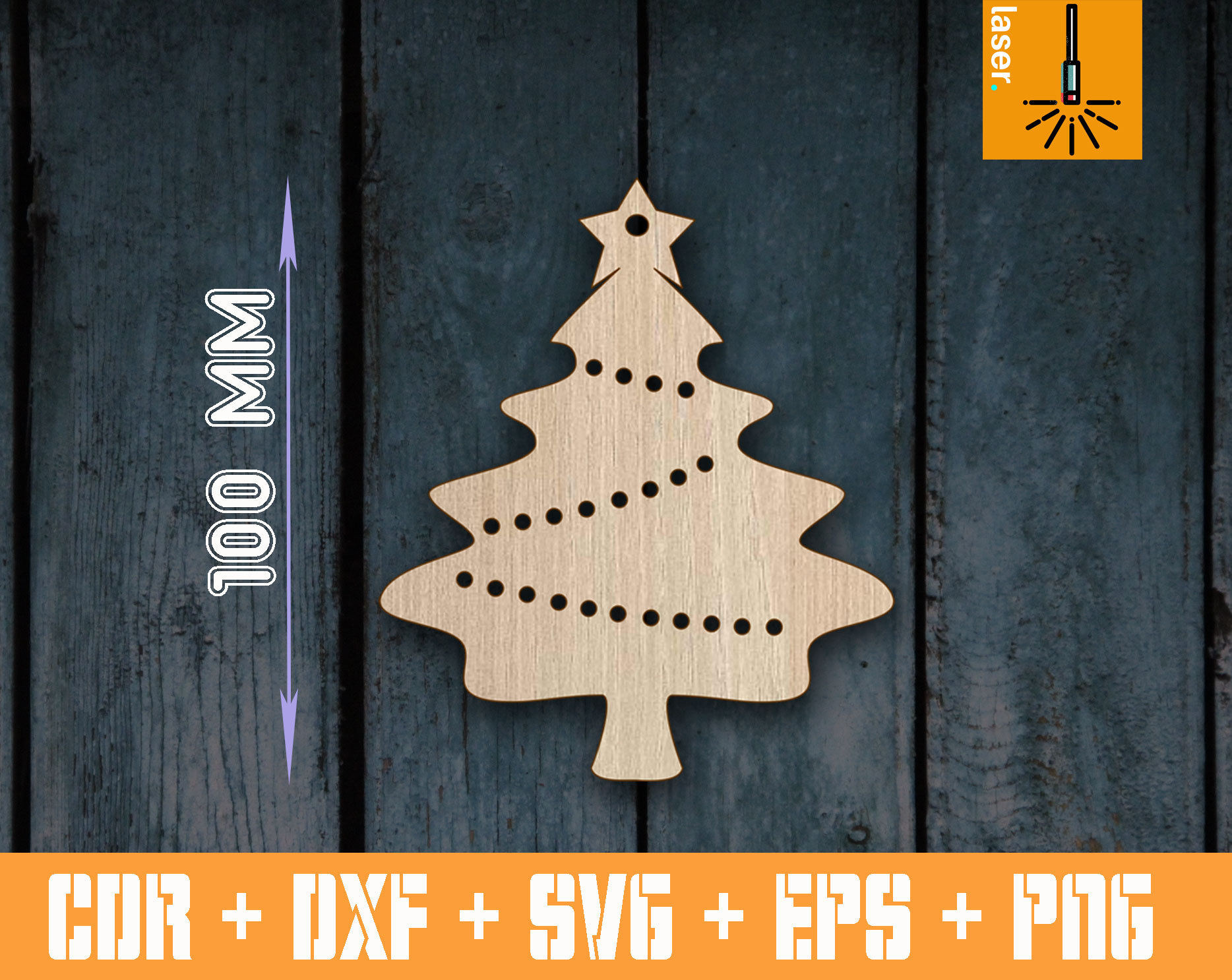 Set of 6 Christmas Trees Christmas Template Vector Xmas - Etsy