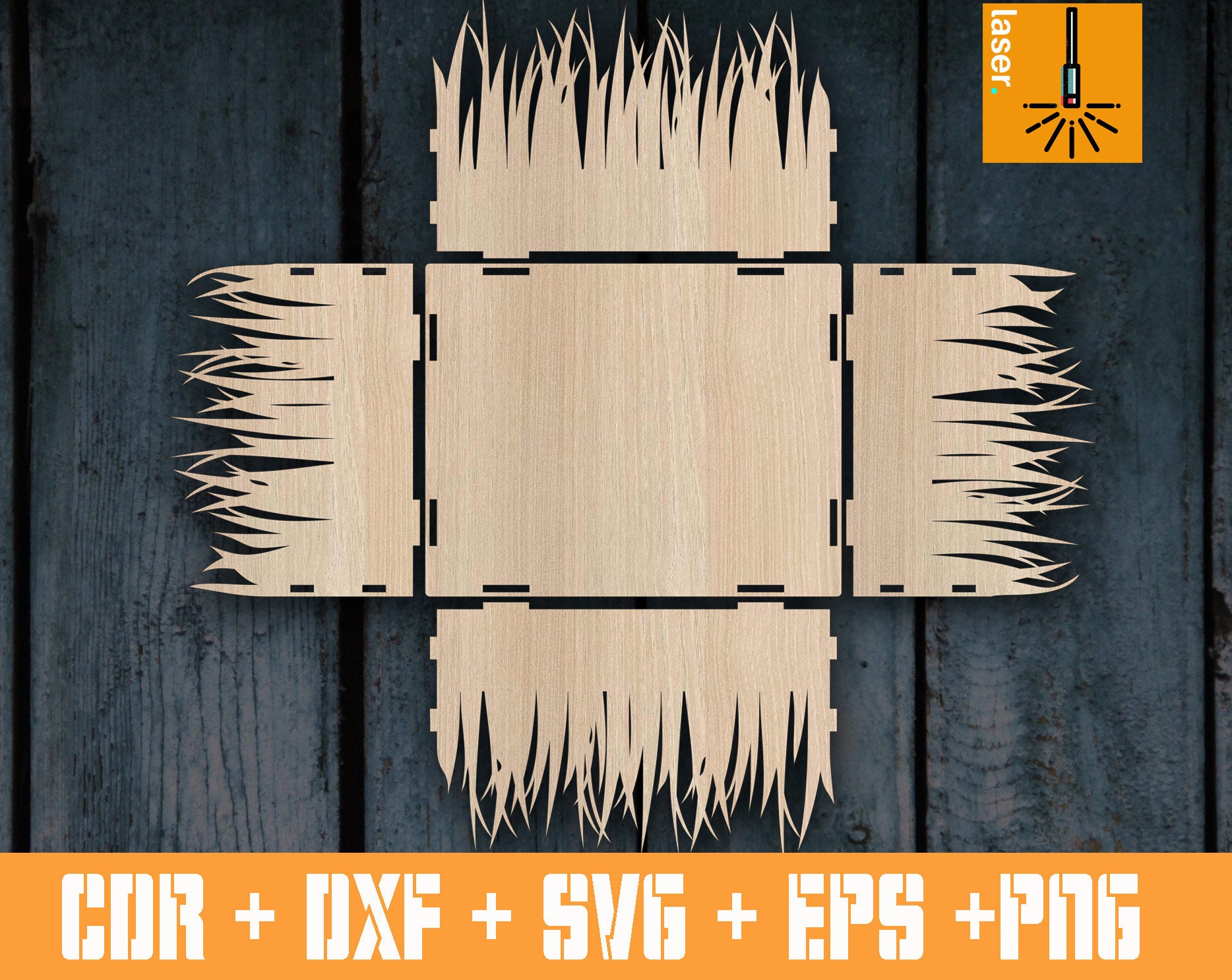 Decorative Storage Baskets CDR Laser Cut Template. Herb and - Etsy