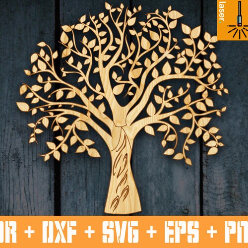 Panel 068 Panel Tree. Vector Files for Laser Cut Cnc - Etsy