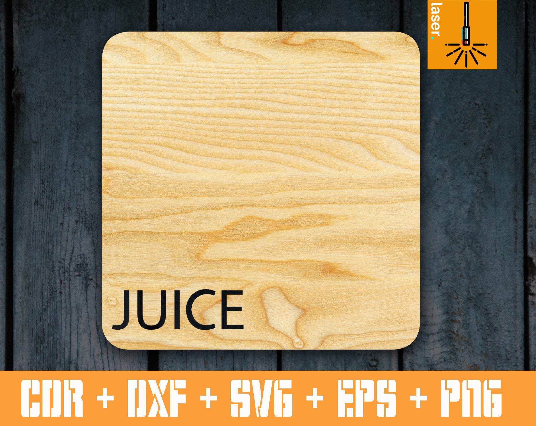 Coasters Vector Laser Cut File SVG/DXF/CDR - Etsy