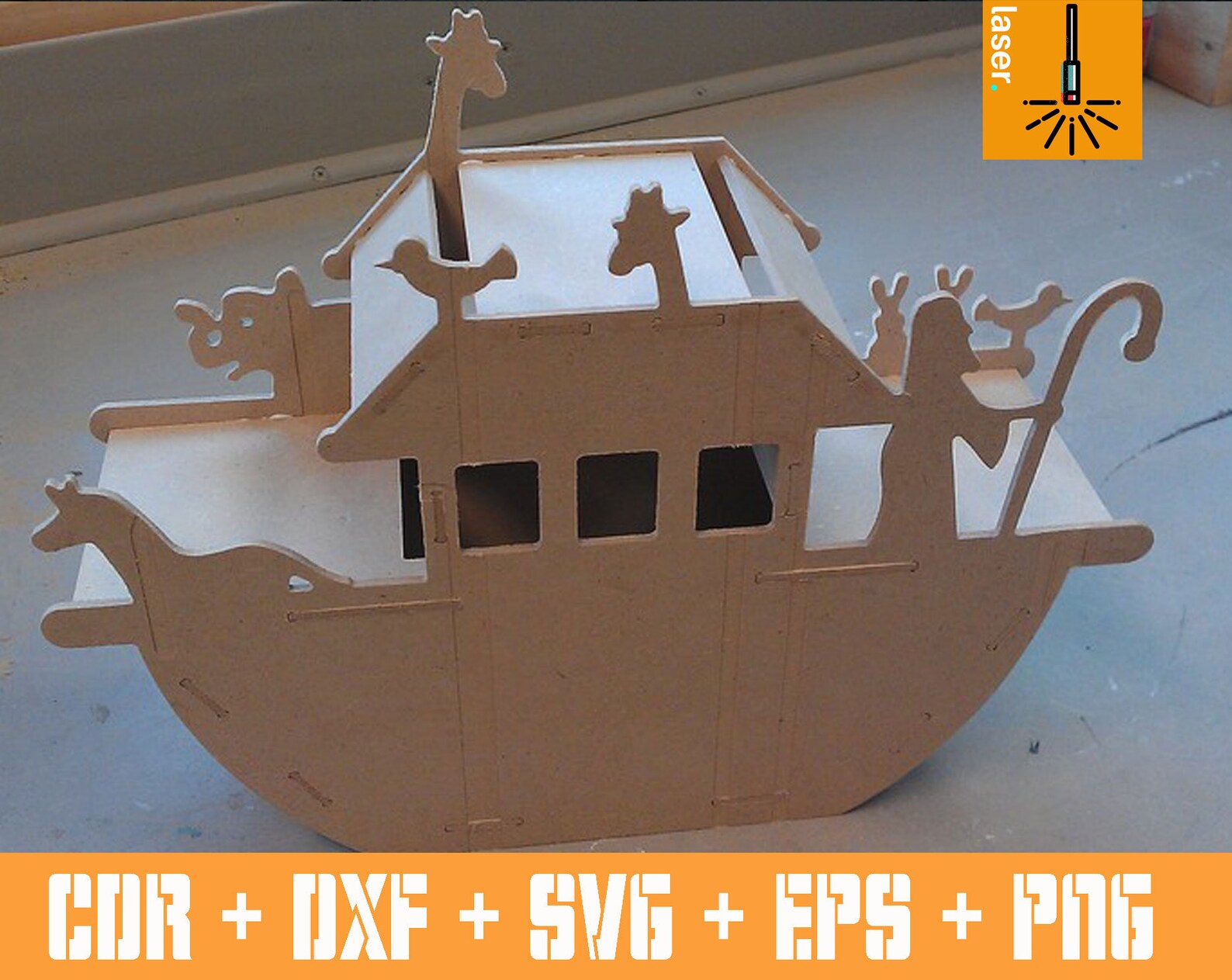 Vector Sign Noah's Ark Noah's Ark Cut File Dxf - Etsy