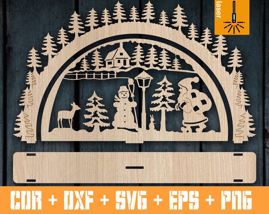 Christmas Decorations, Christmas Light Decoration, Laser Cut Wood ...