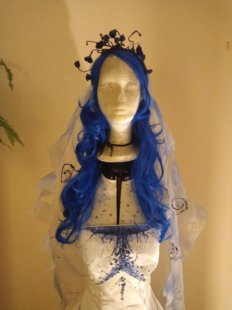 Headdress Corpse Bride Emily Replica Headdress Headpiece - Etsy