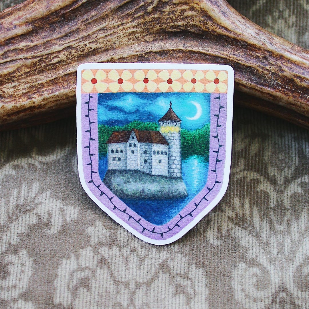Medieval Castle Folk Sticker - Etsy