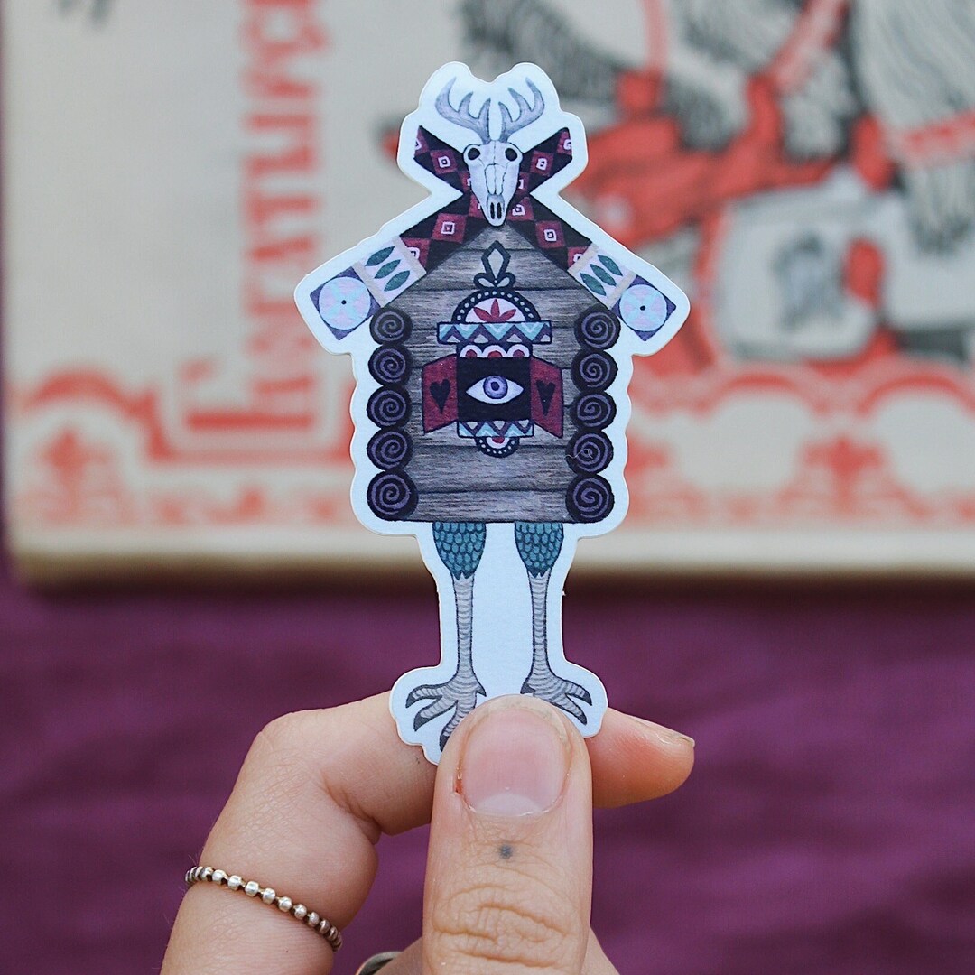 Baba Yaga’s House Sticker - Etsy