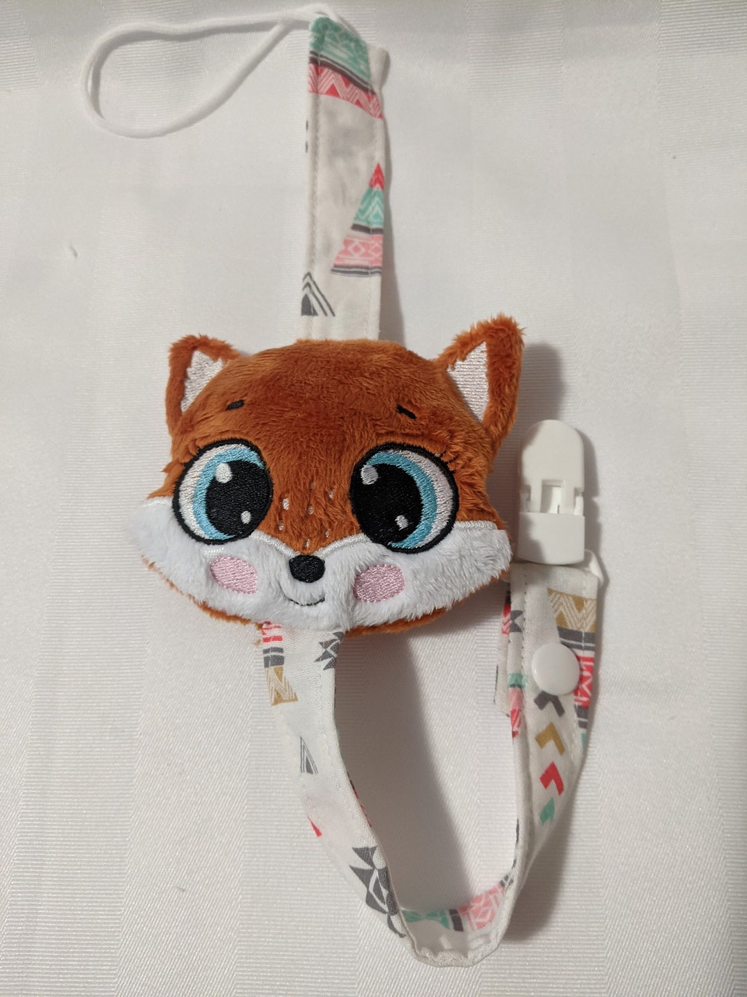 ITH, Embroidery File, Soother Chain, "fox," Frame 10x10cm - Etsy