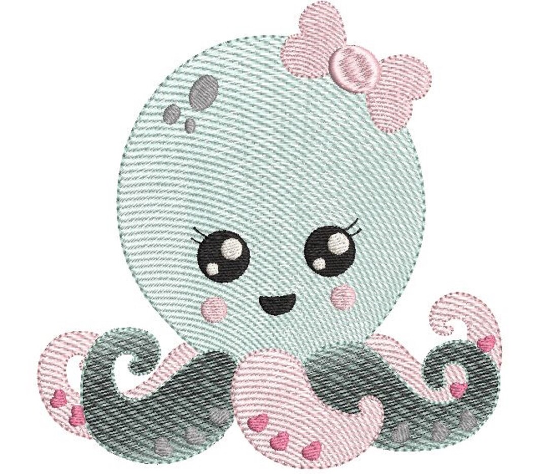 Octopus, Embroidery File, 2 Sizes - Etsy