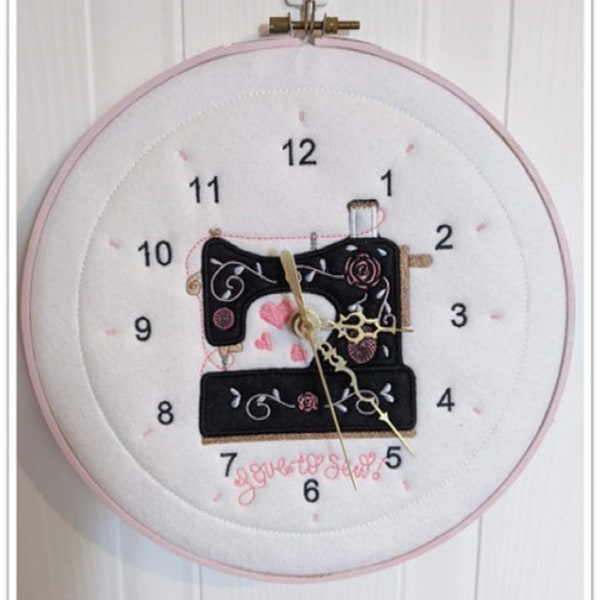 Embroidery Clock - Etsy