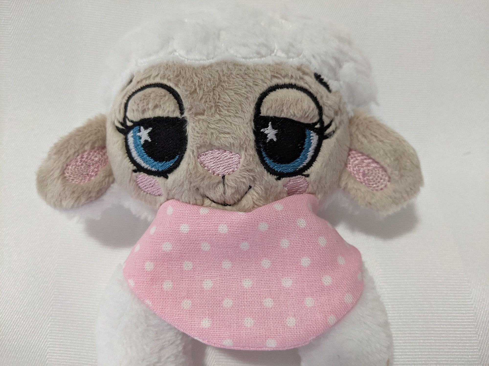 File Embroidery, Sheep Rattle, 10x10cm Frame With a Few Small Seams in ...