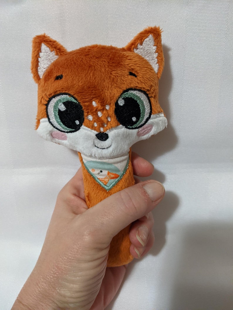 ITH Embroidery File Long Rattle fox Frame - Etsy