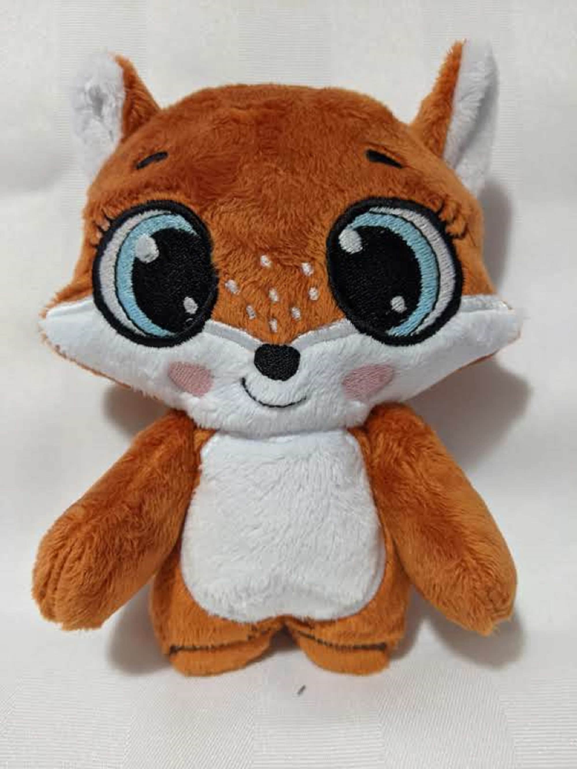 Embroidery File, PLUSH FOX, 16x26cm Frame With a Few Small Seams in ...