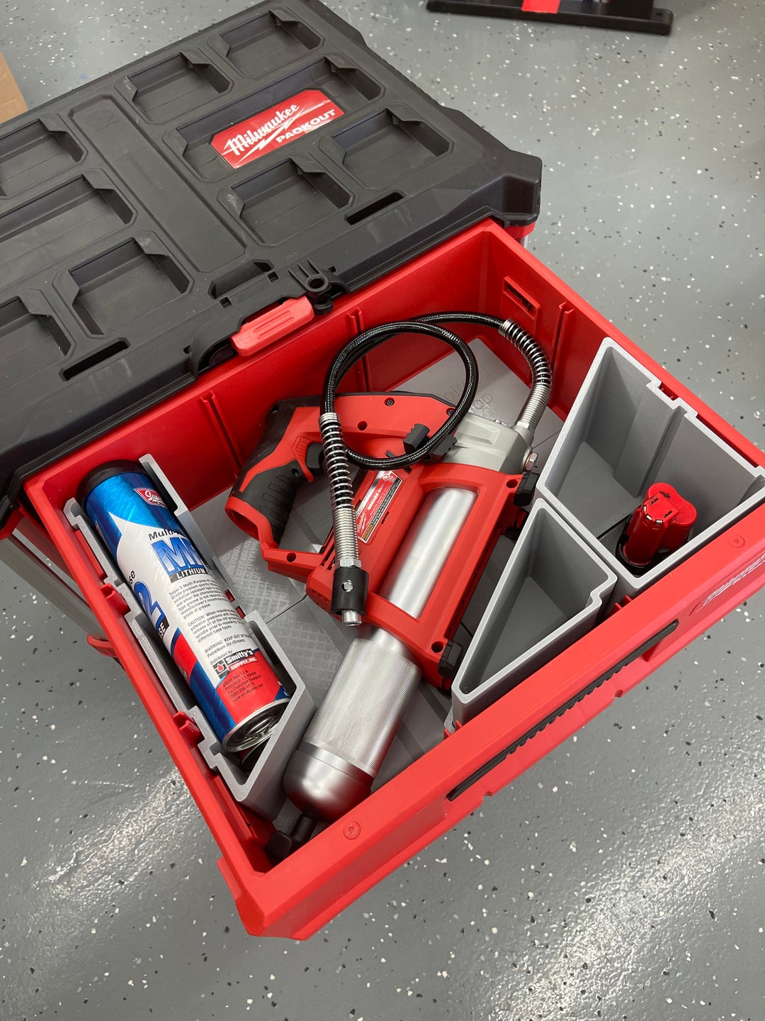 Milwaukee PACKOUT™ Drawer Insert for M12 Grease Gun | Toolmodshop ...