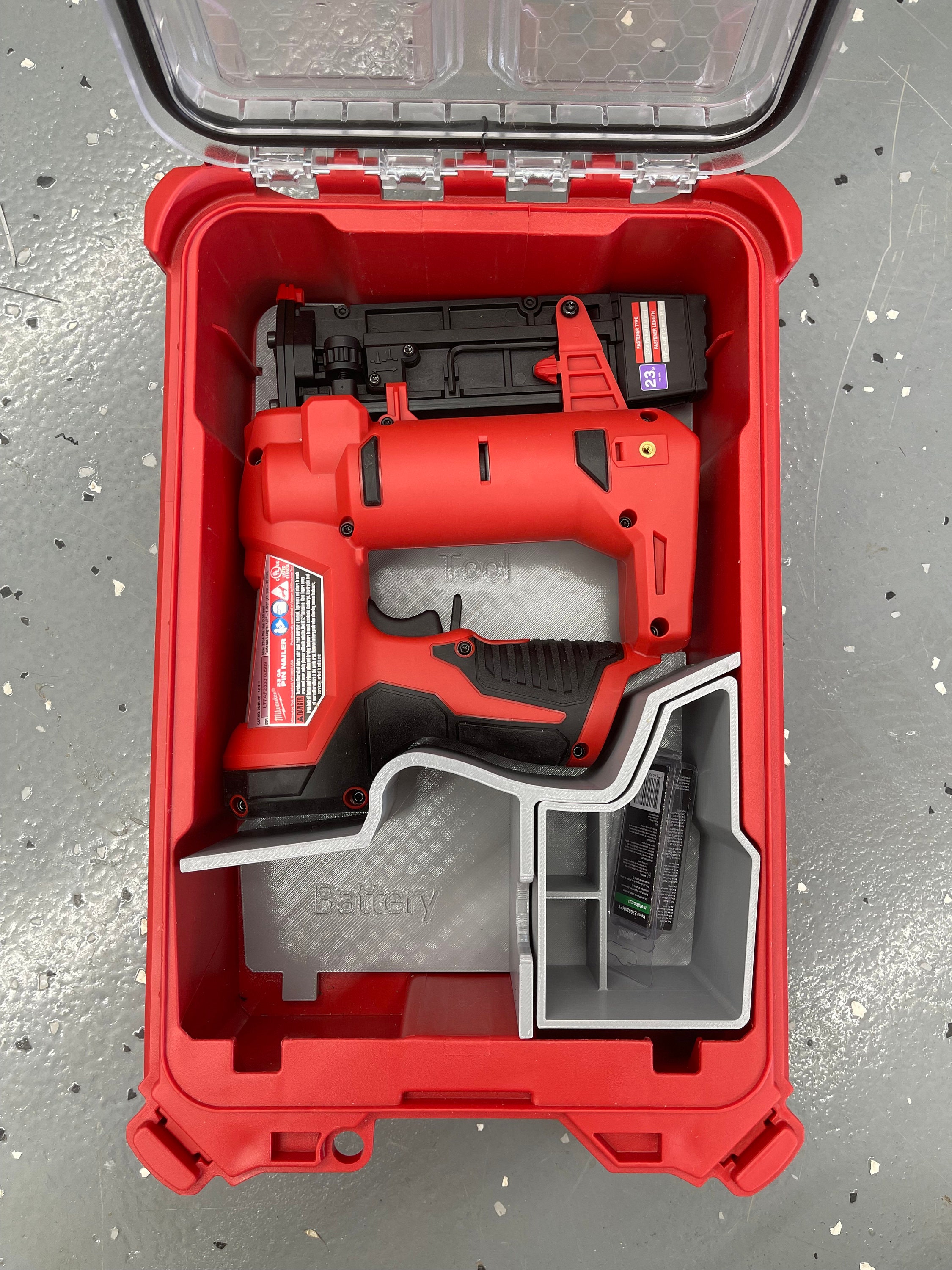 Milwaukee PACKOUT™ Compact Organizer Insert for M12 23GA Pin Nailer ...