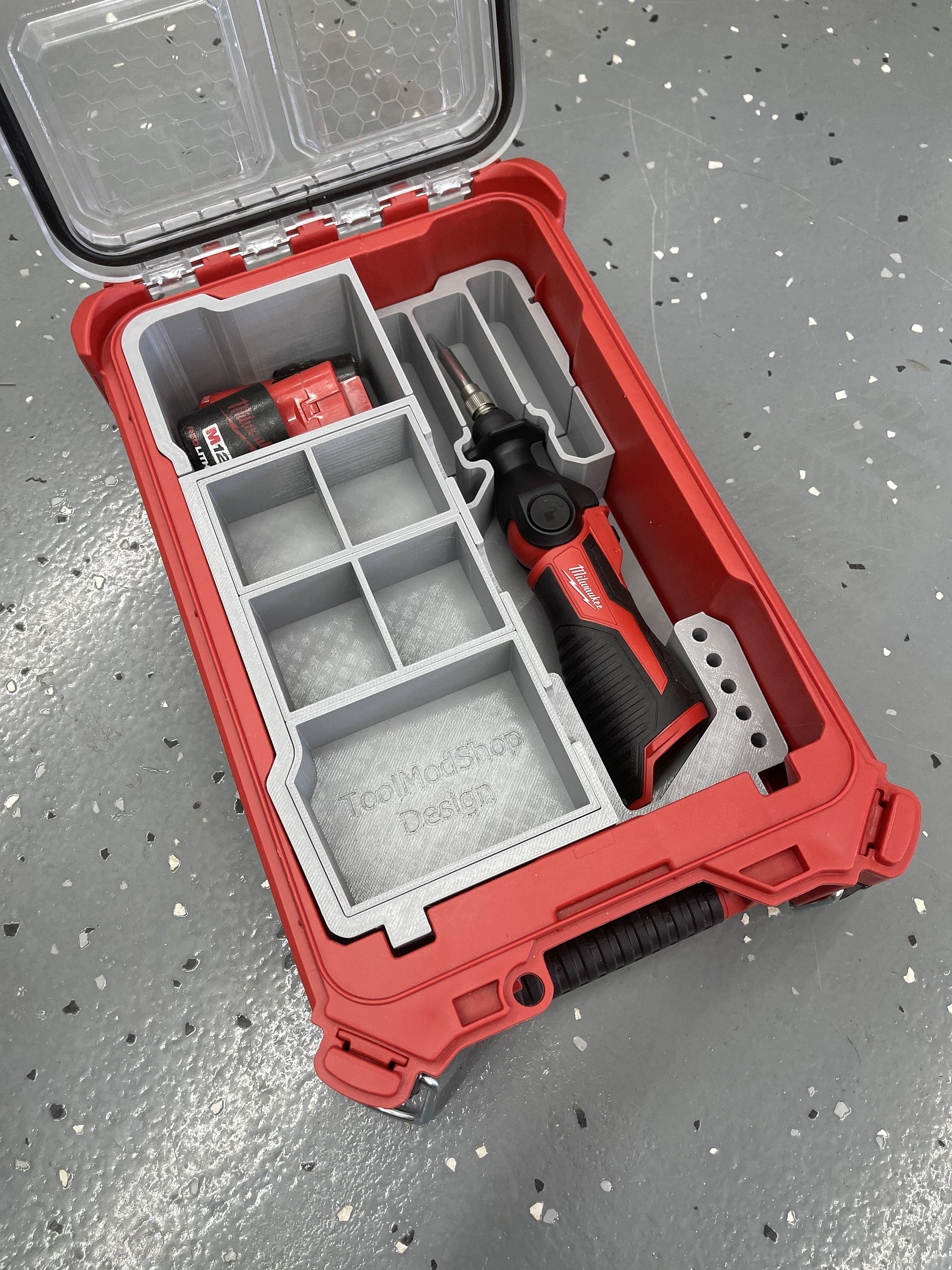 Milwaukee PACKOUT™ Compact Organizer Insert for M12 Soldering Iron ...