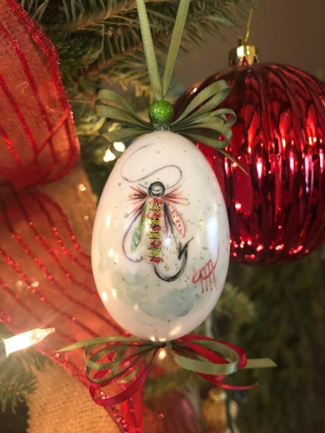 Fly Fishing Hook Christmas Ornament - Etsy
