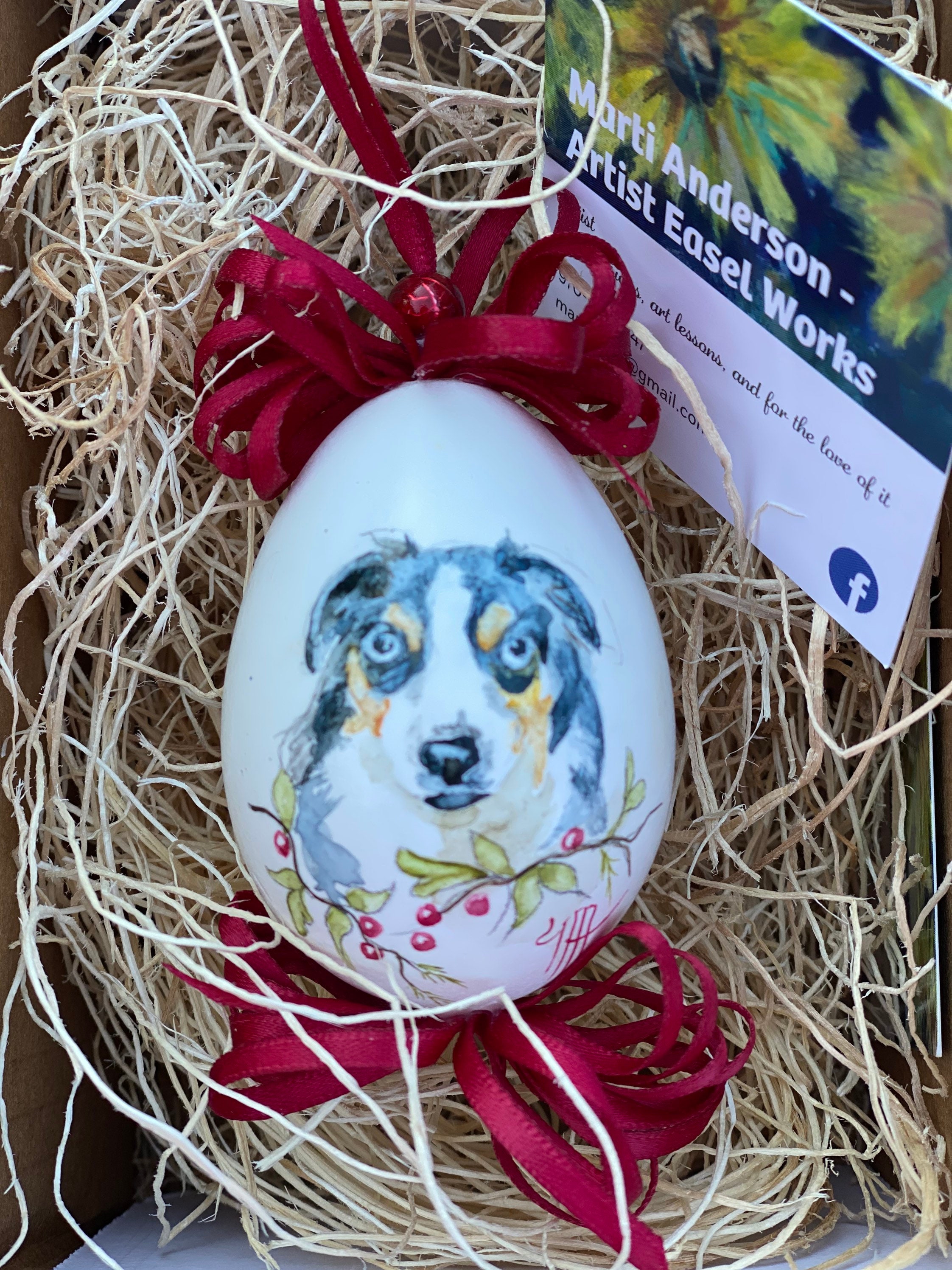 Custom Pet Portraits - Hand Painted on Real Egg (made to Order) - Etsy