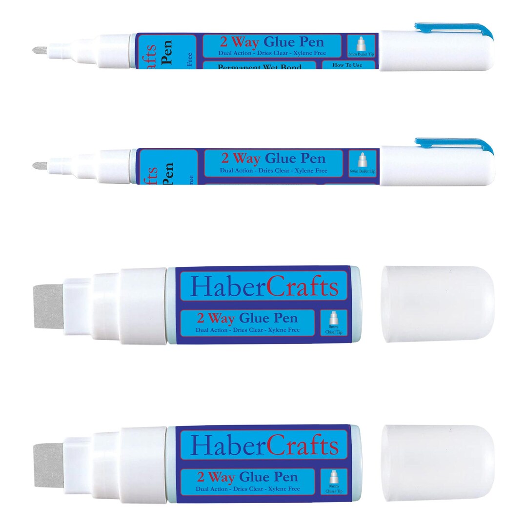 2 Way Glue Pen: Permanent & Temporary Adhesive for Crafts - Etsy