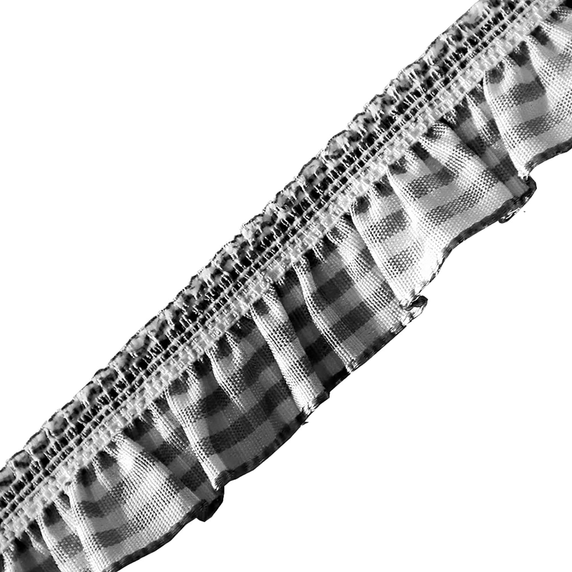 Elastic Gingham Frill Stretch Ribbon 19mm Elasticated Ruffled - Etsy