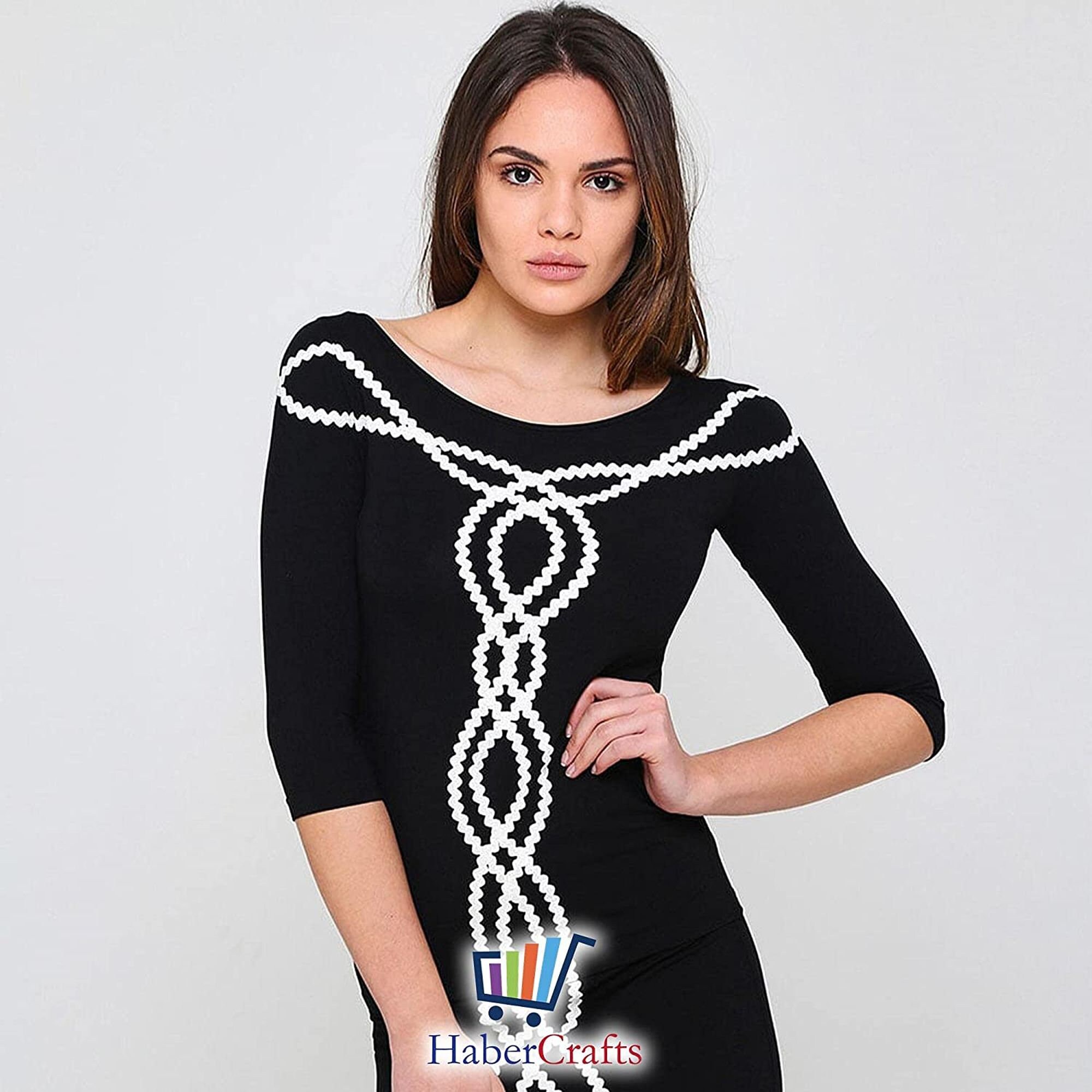 9mm Velvet Ric Rac Ribbon Sewing Trimming Wave Trim Fringe for - Etsy