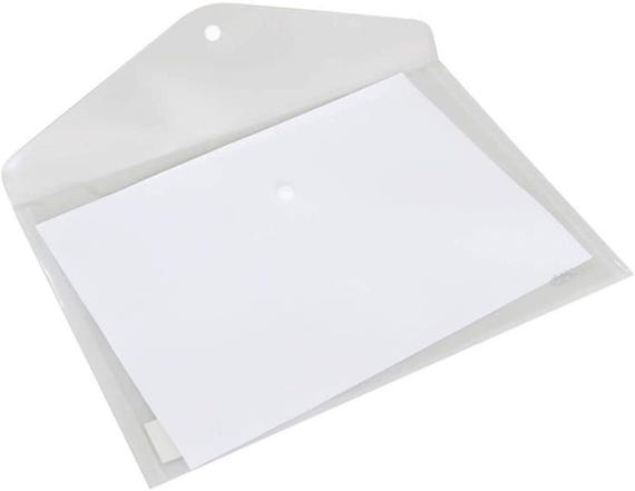 Plastic Stud Wallet Popper Clear Plastic Wallets Heavy Duty Plastic Wallets Thick Wallet With Popper Press Stud Document Wallet Folder File Etsy UK