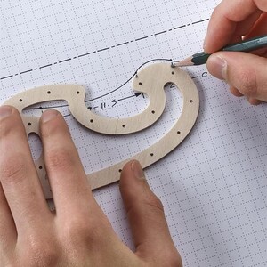 French Curve Ruler Curves for Drawing Sewing Technical Drawing Set ...