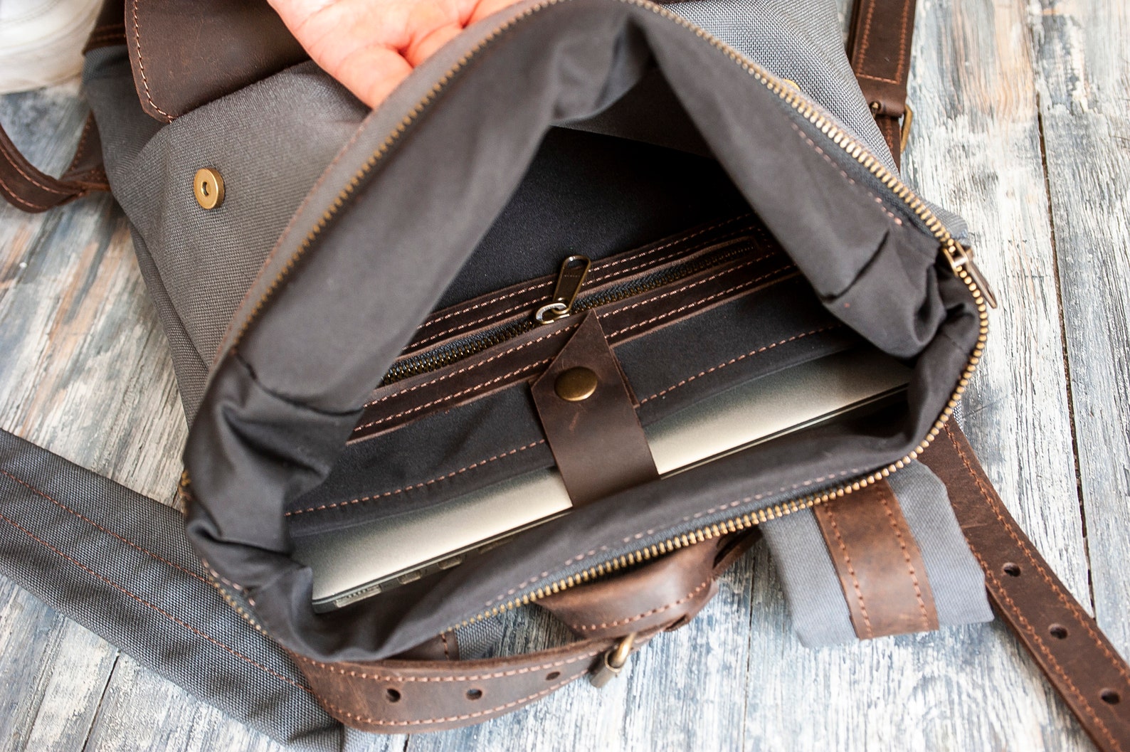 Large Canvas Backpacktravel Backpackrucksackbackpack | Etsy