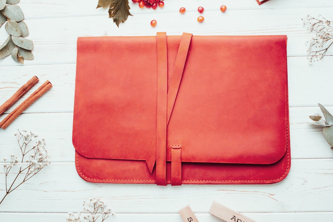 Leather Folder A4, Leather Portfolio A4 for Women, A4 Document Holder ...