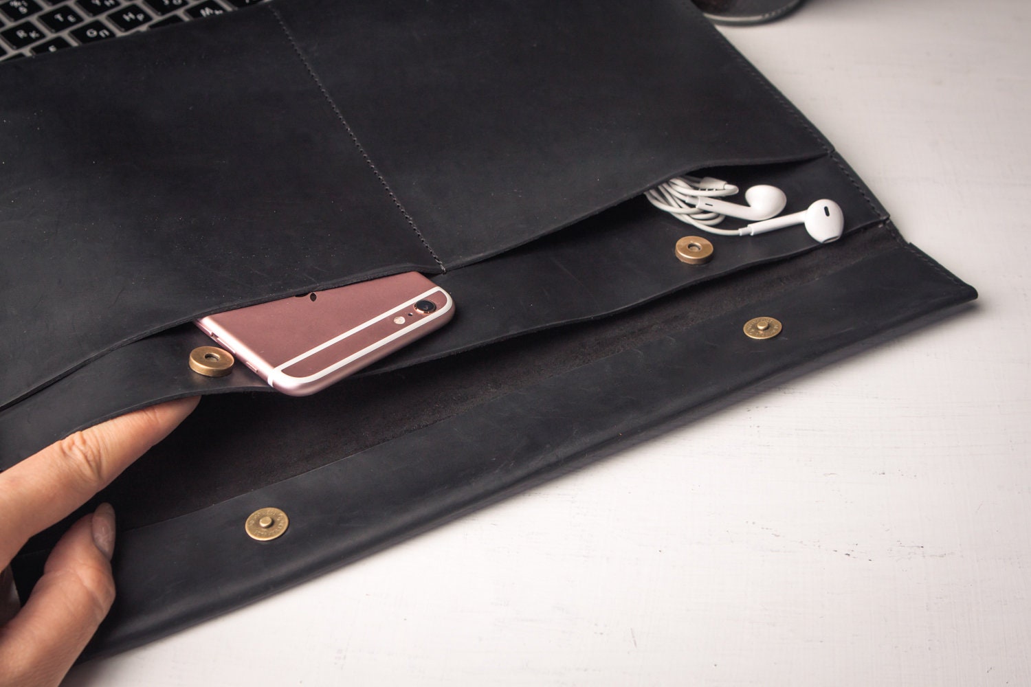 Laptop sleeve Leather laptop bag Macbook sleeve Macbook | Etsy