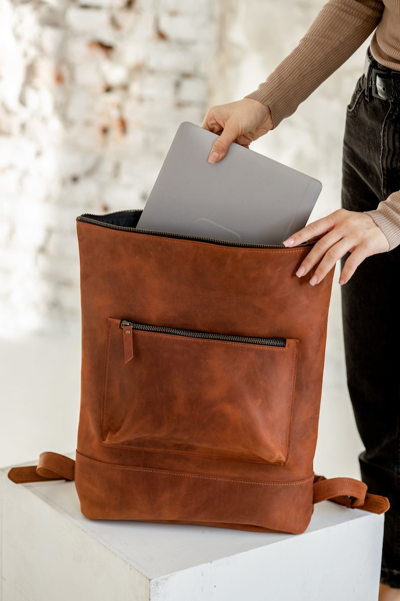 Fashion Leather Backpack Women Leather Backpack Convertible - Etsy