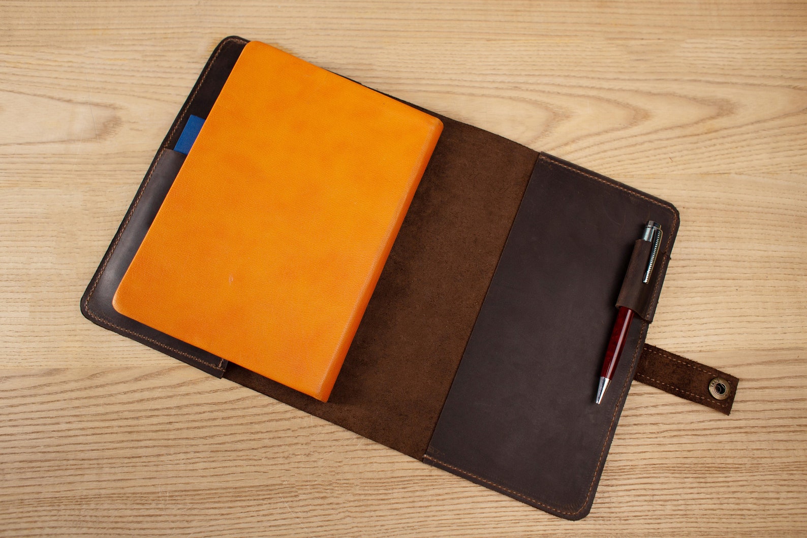 Personalized Leather Notebook Cover With Paper Inside Sale - Etsy