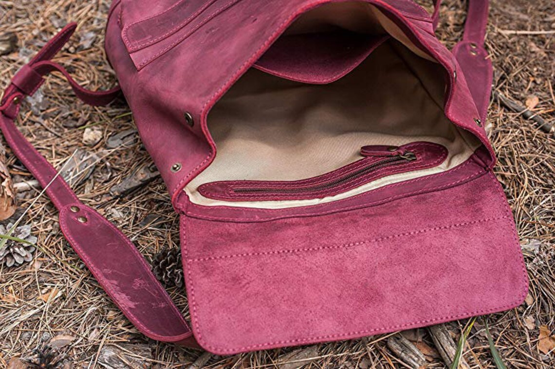 Personalized Leather Backpack Womencustom Leather - Etsy