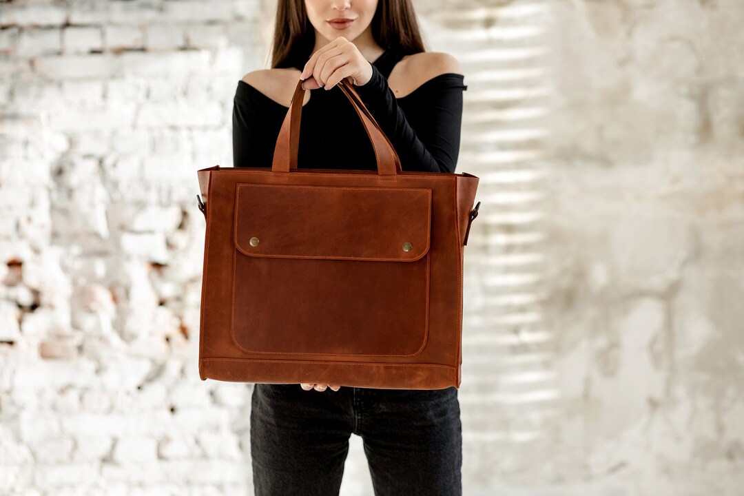 Womens Leather Computer Bag, Computer Tote for Women, Womens Messenger ...