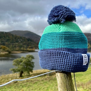 Matching Waffle Bobble Hat Set Adult and Child - Etsy