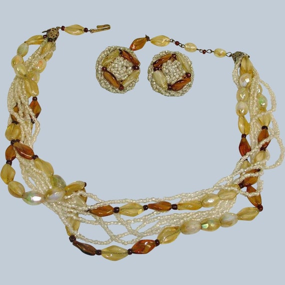 Hobe jewelry, Vintage set, Gift for her - munimoro.gob.pe