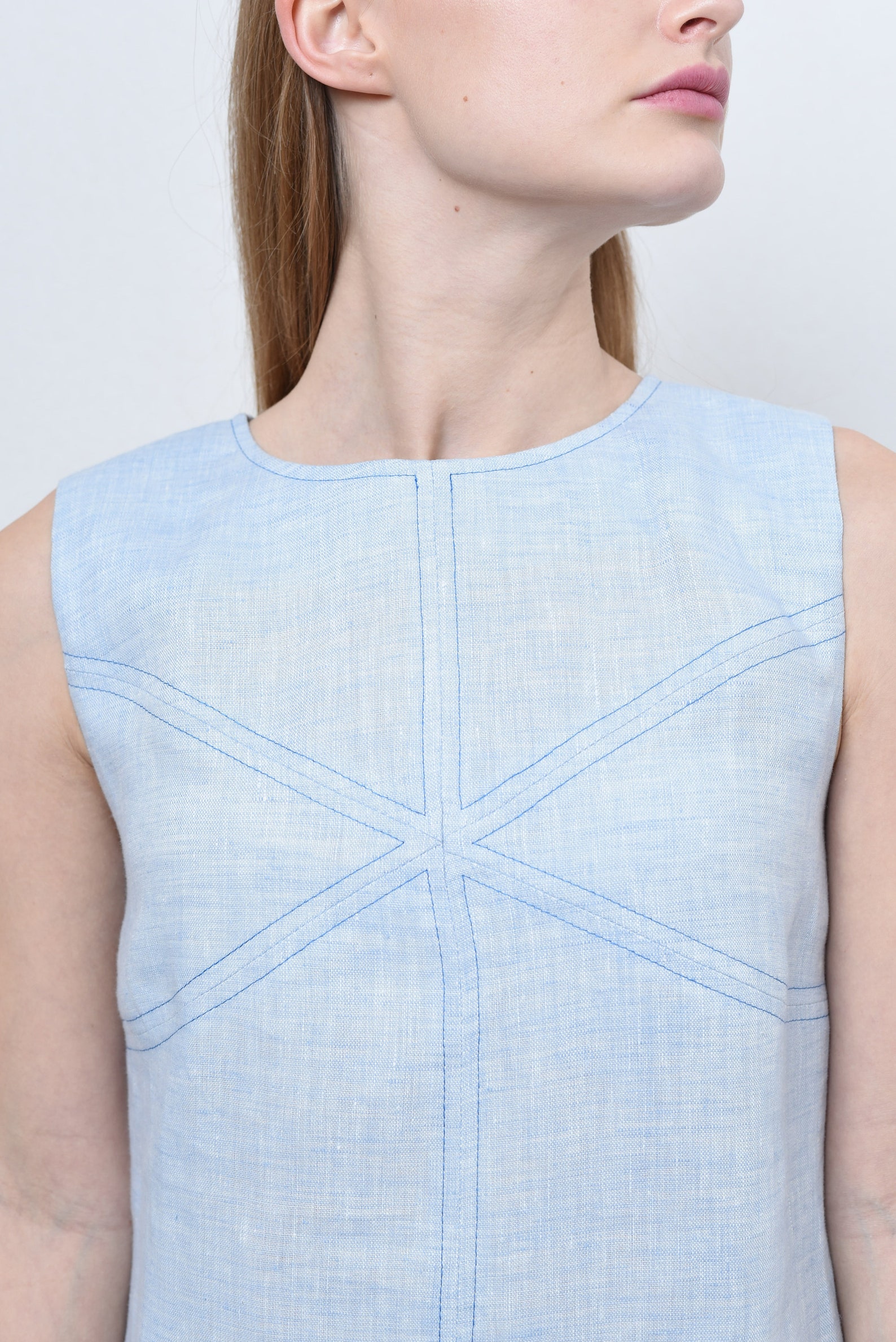 Linen Dress for Women Linen Shift Dress With Double Outer | Etsy