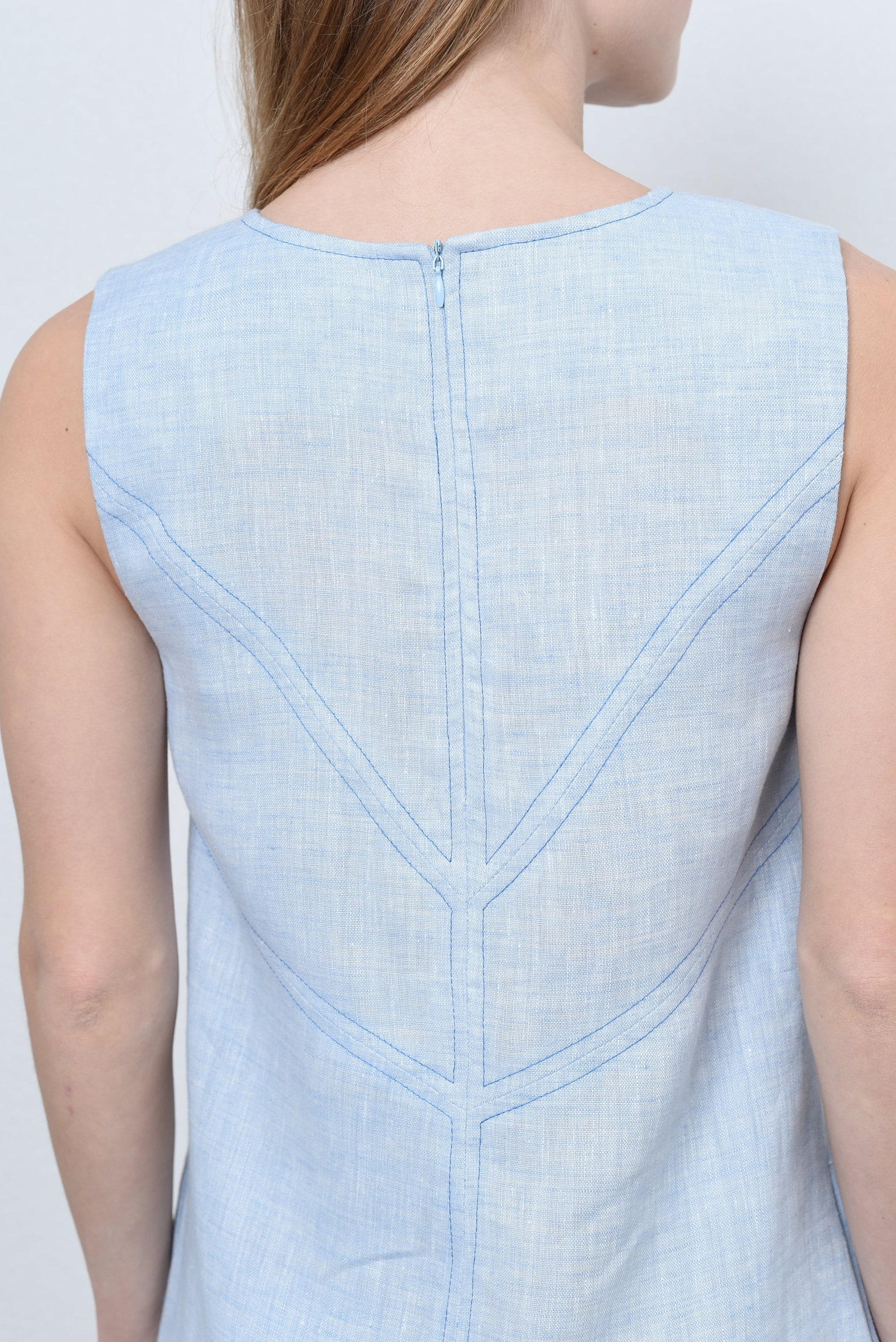 Linen Dress for Women Linen Shift Dress With Double Outer | Etsy