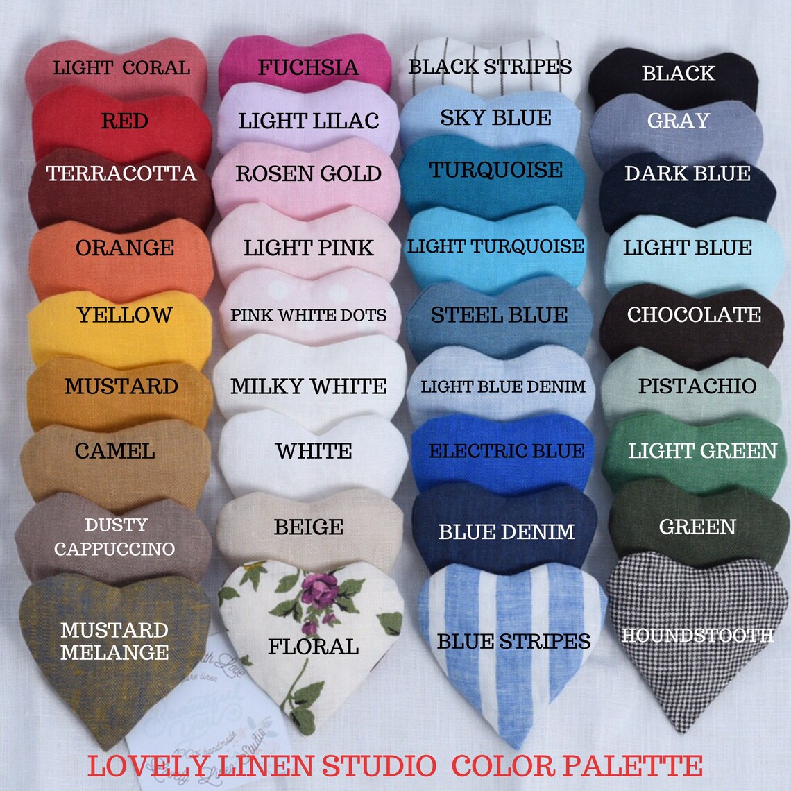 100% lino colores de lino muestras por LOVELY LINEN STUDIO | Etsy