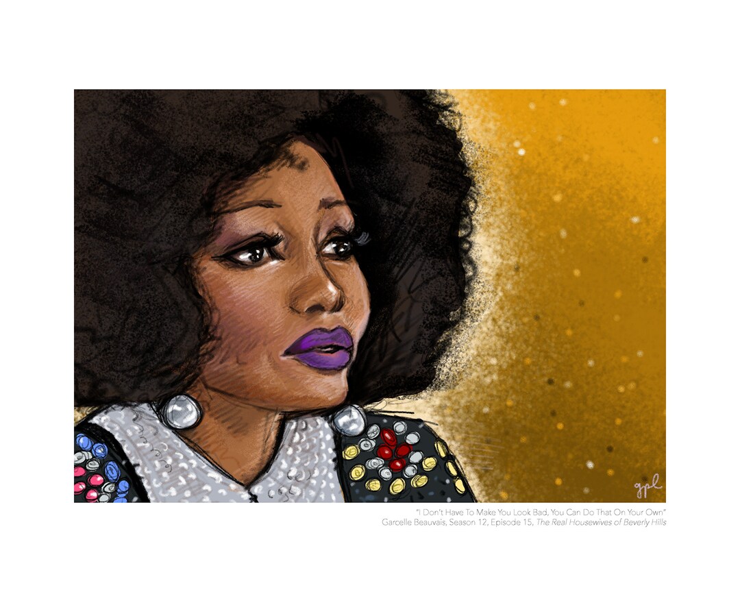 Garcelle Beauvais (real Housewives of Beverly Hills) Portrait Print - Etsy
