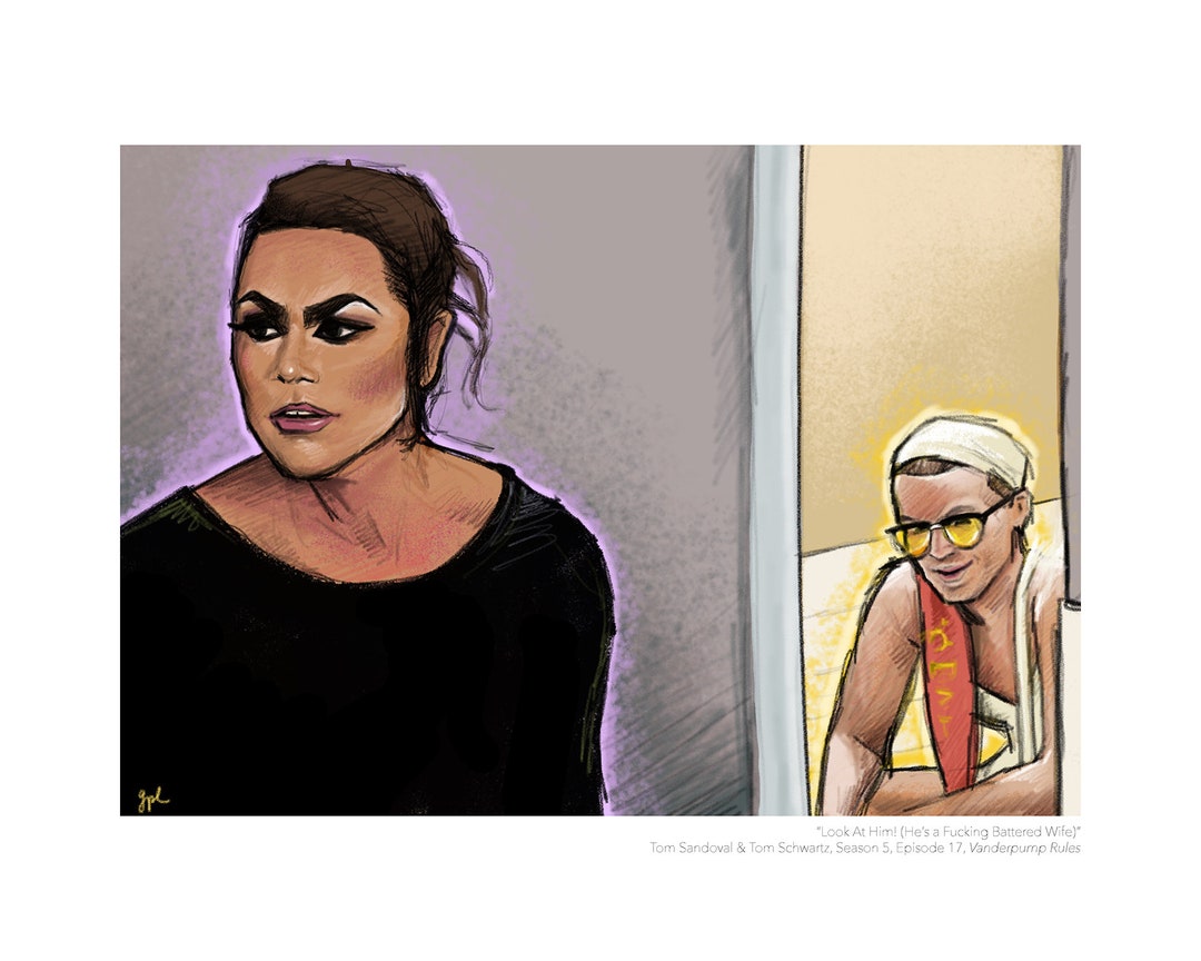 Tom Sandoval & Tom Schwartz (vanderpump Rules) Portrait Print - Etsy