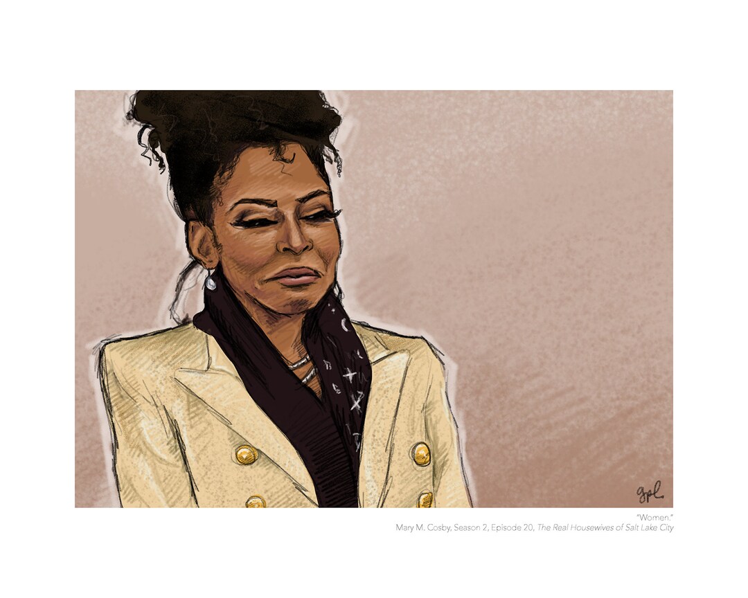 Mary M. Cosby real Housewives of Salt Lake City Portrait - Etsy