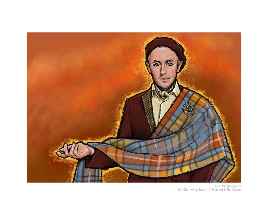 Alan Cumming (the Traitors) Portrait Print - Etsy