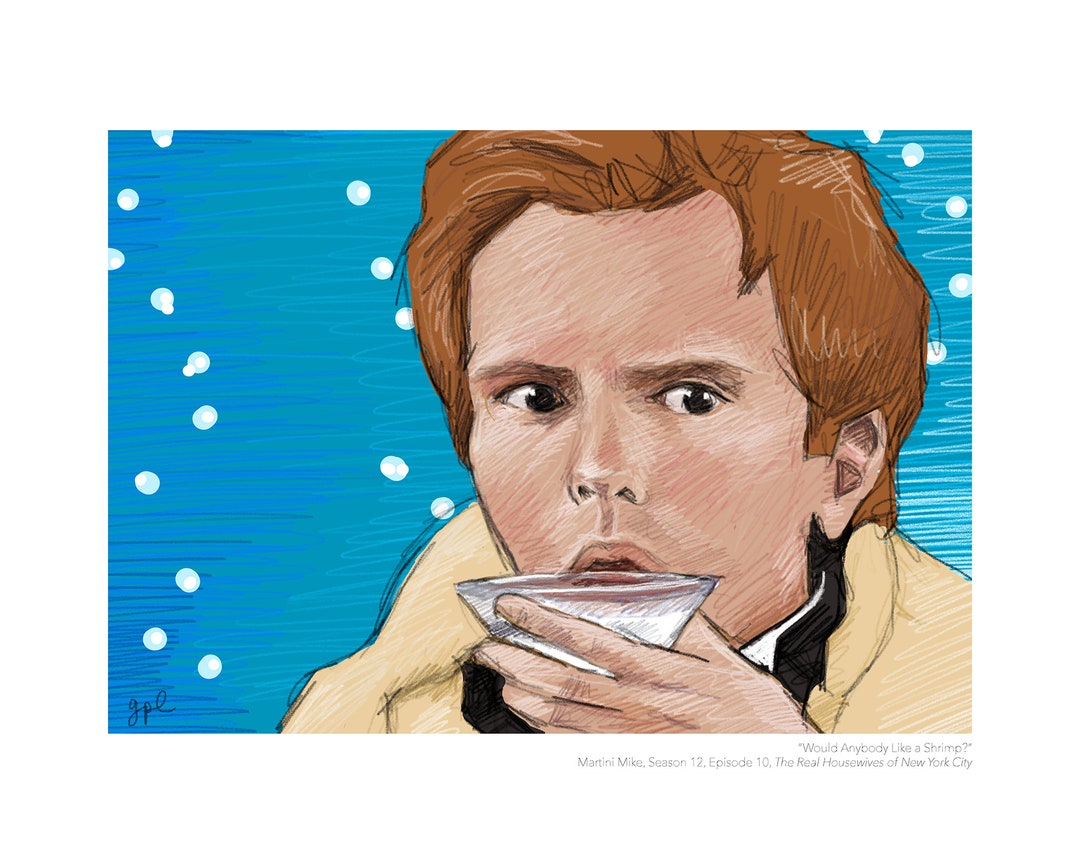 Martini Mike (real Housewives of New York City) Portrait Print - Etsy