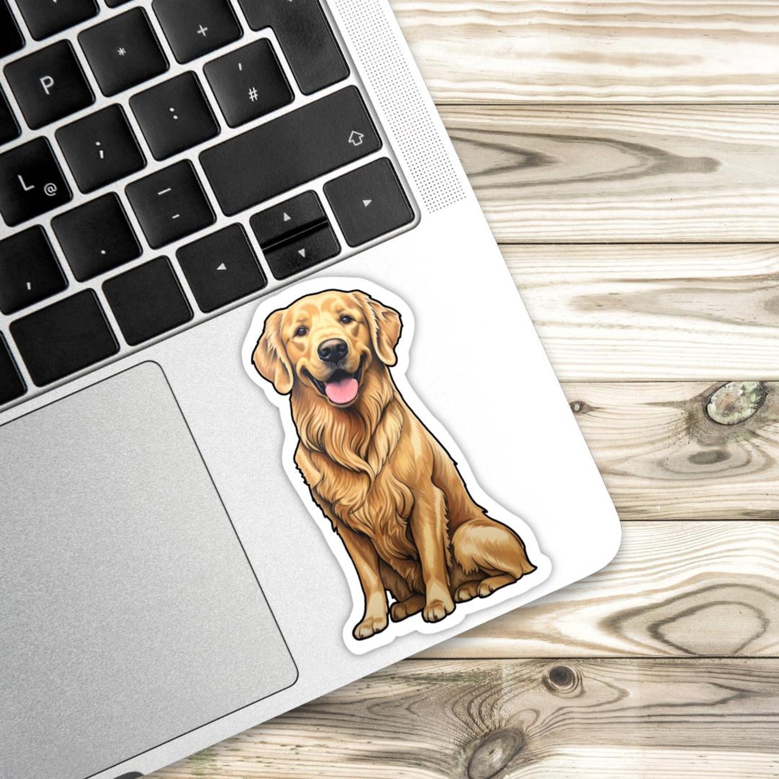 Golden Retriever Stickers | Realistic Golden Retriever Sticker ...