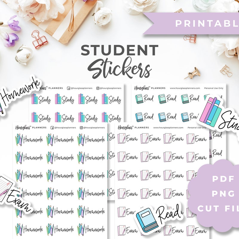 Student Planner Stickers - Etsy