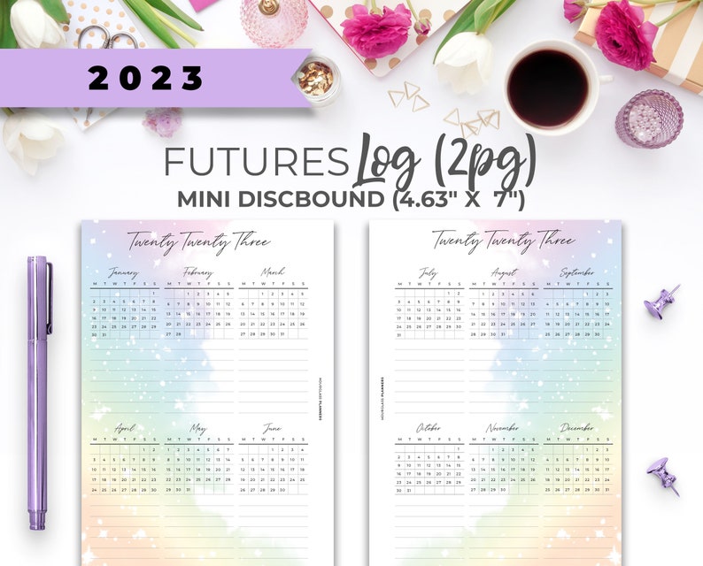 2023 Future Log Insert Printable for Mini Happy Planner - Etsy