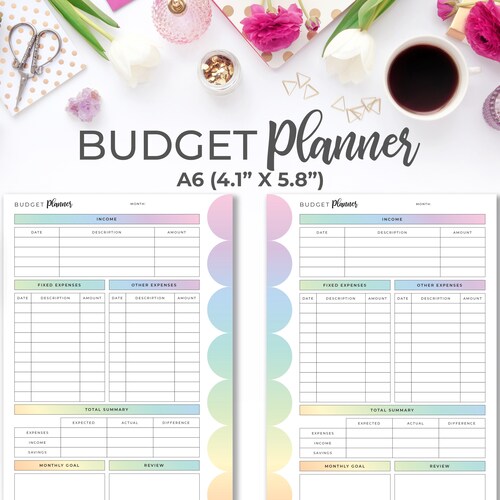True A6 PRINTABLE Budget Planner Insert - Etsy